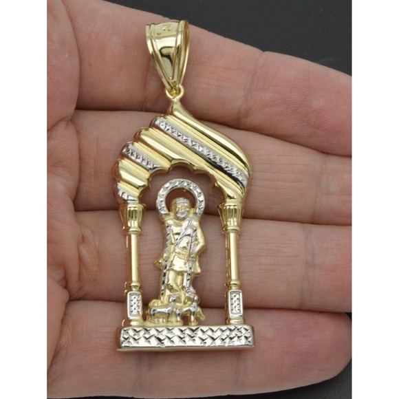 BH Jewelry | Jewelry | Real K Yellow Gold 3d Saint Lazarus Jesus ...